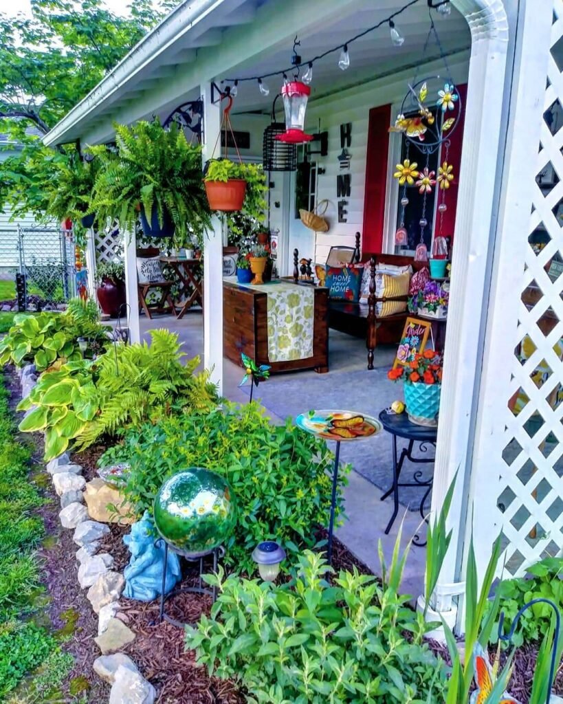 27 Dreamy Farmhouse Back Porch Ideas That Blend Comfort & Country Charm ...
