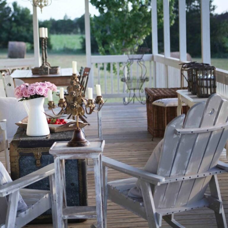 27 Dreamy Farmhouse Back Porch Ideas That Blend Comfort & Country Charm ...