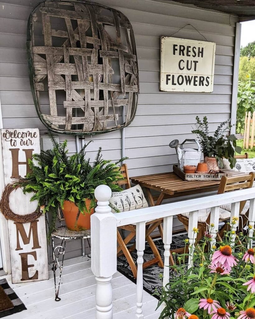 27 Dreamy Farmhouse Back Porch Ideas That Blend Comfort & Country Charm ...